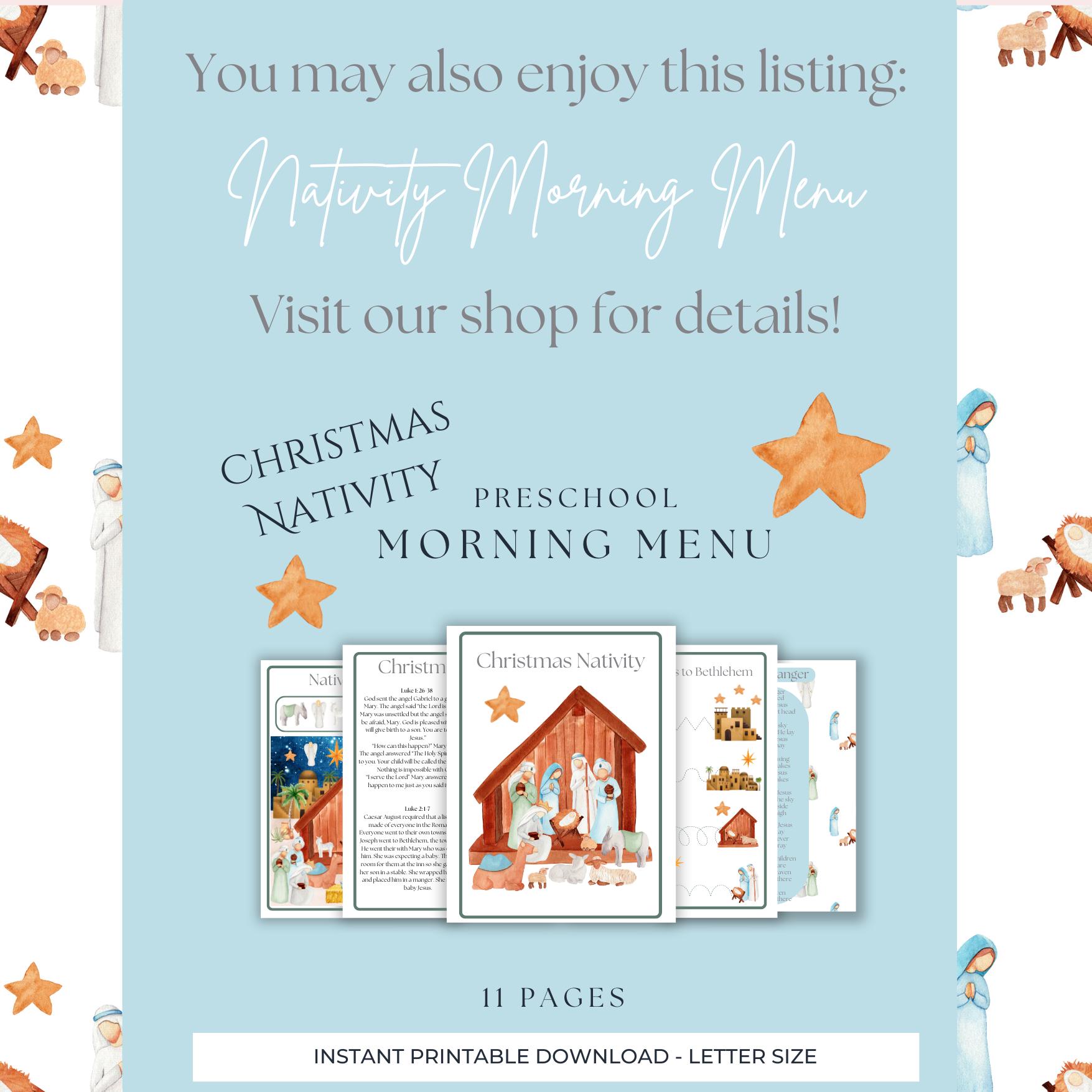 Christmas Story Playdough Mats | Nativity | Jesus' Birth | Advent Cards ...