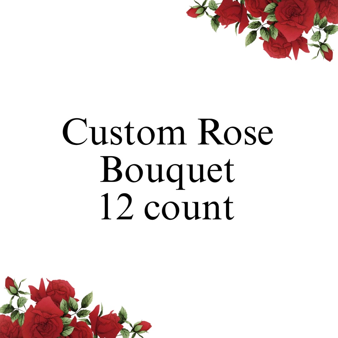 Custom Rose Bouquet - Etsy