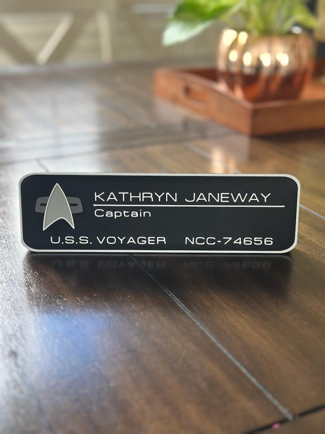 ST TNG TOS - Name Plate - Desktop Plaque - Personalized - Etsy