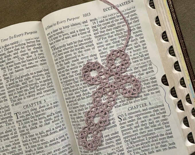 Tatting Shuttle Tatted Cross - Etsy