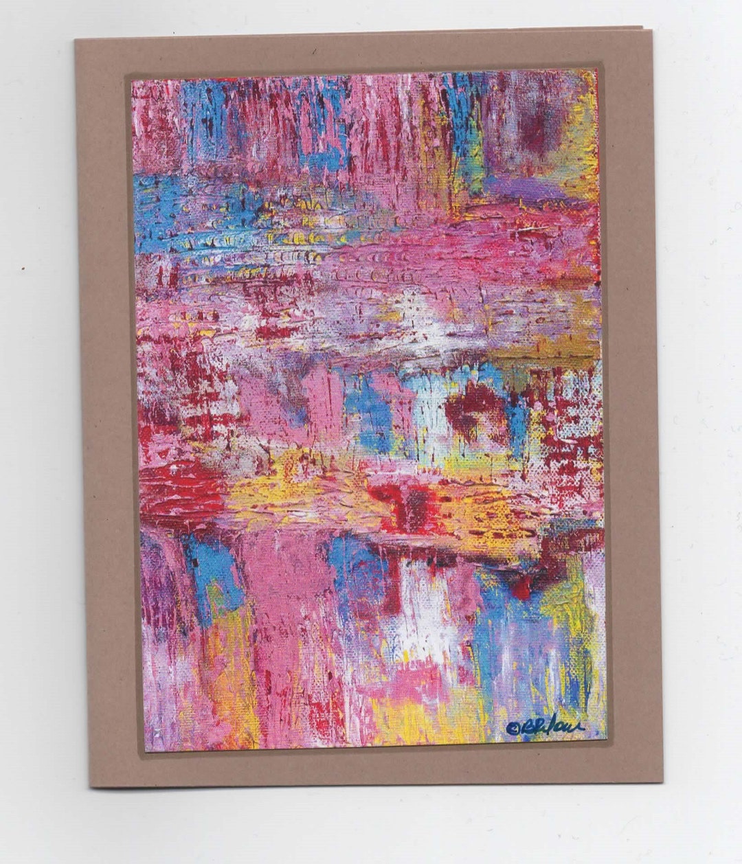 Original Abstract Art Note Card Stationery Thoughts of Her Dreams - Etsy