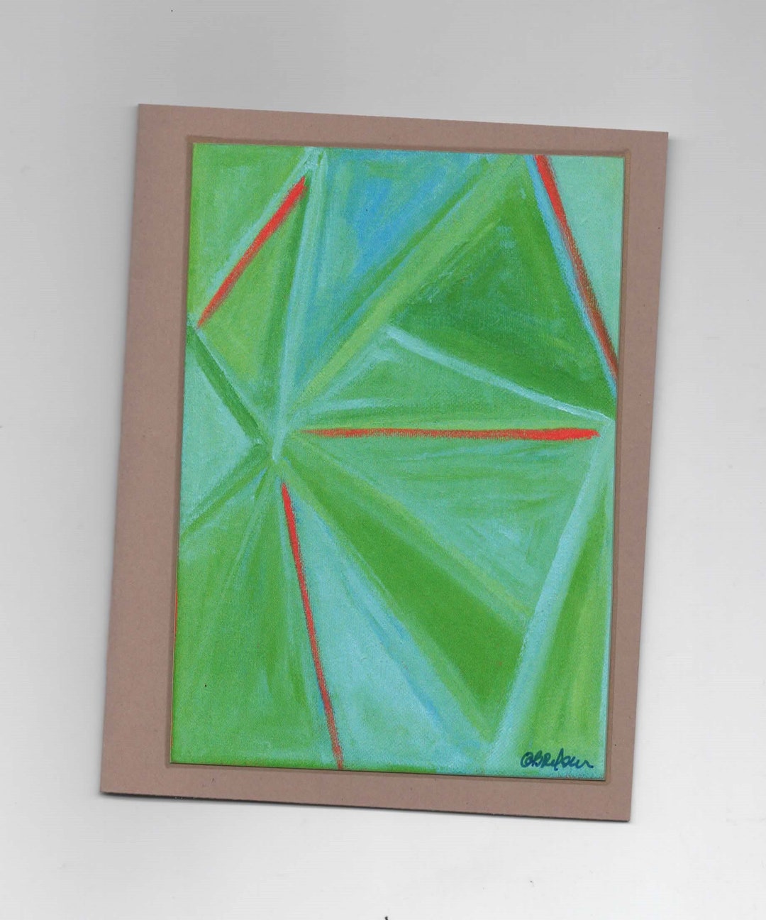 Abstract Art Note Card - Etsy
