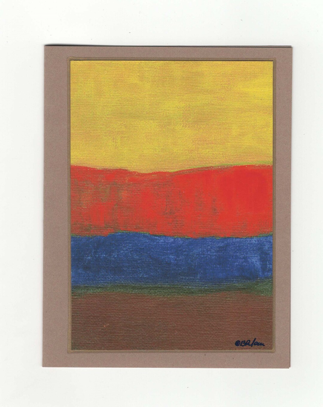 Abstract Number Three Art Note Card - Etsy