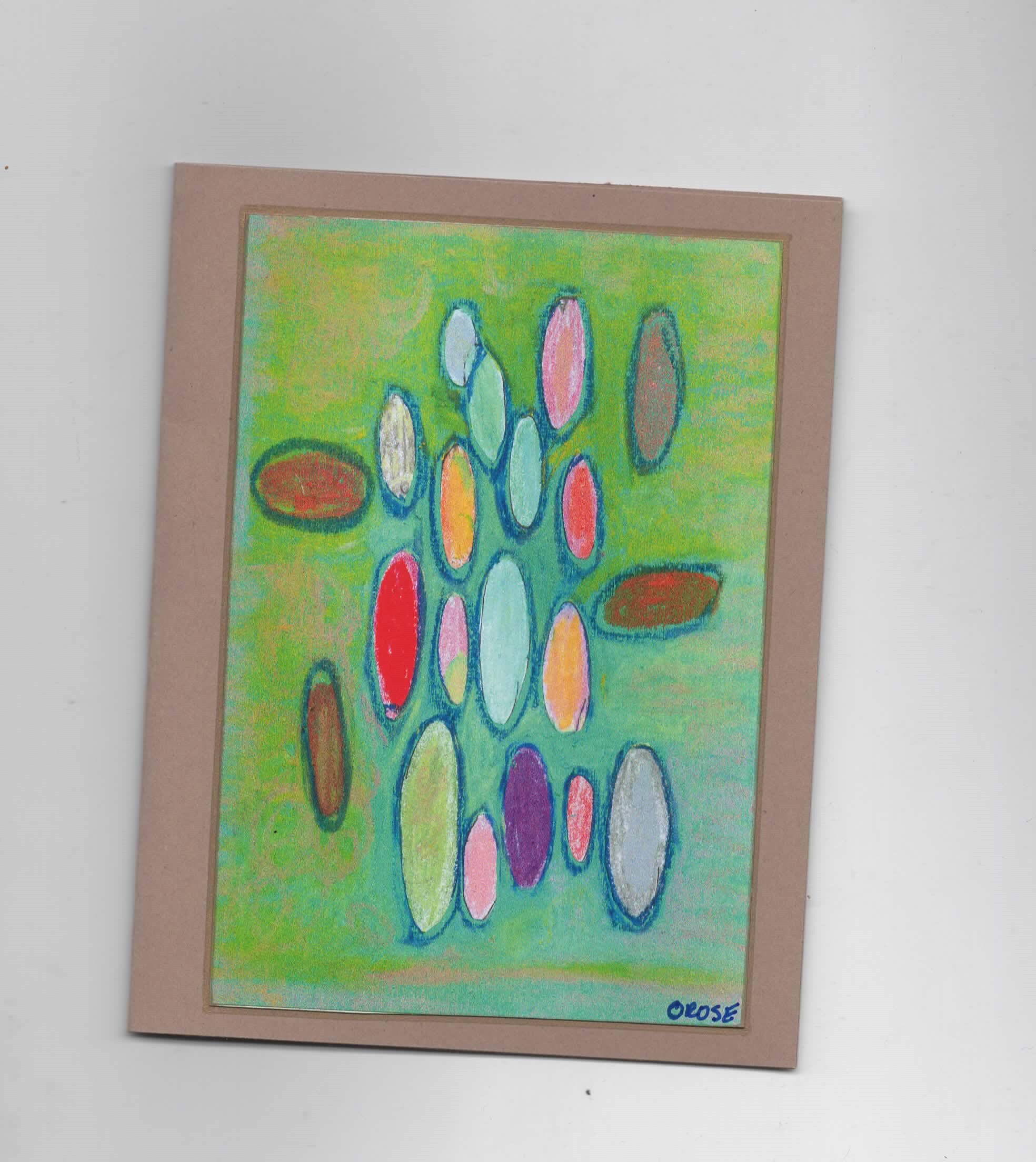 Abstract Art Note Card, Artist With Autism - Etsy