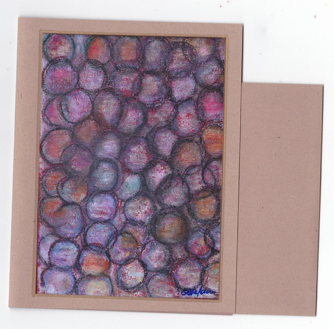 Abstract Fine Art Note Card - Enigma Circles Blank Cards Thoughts of ...
