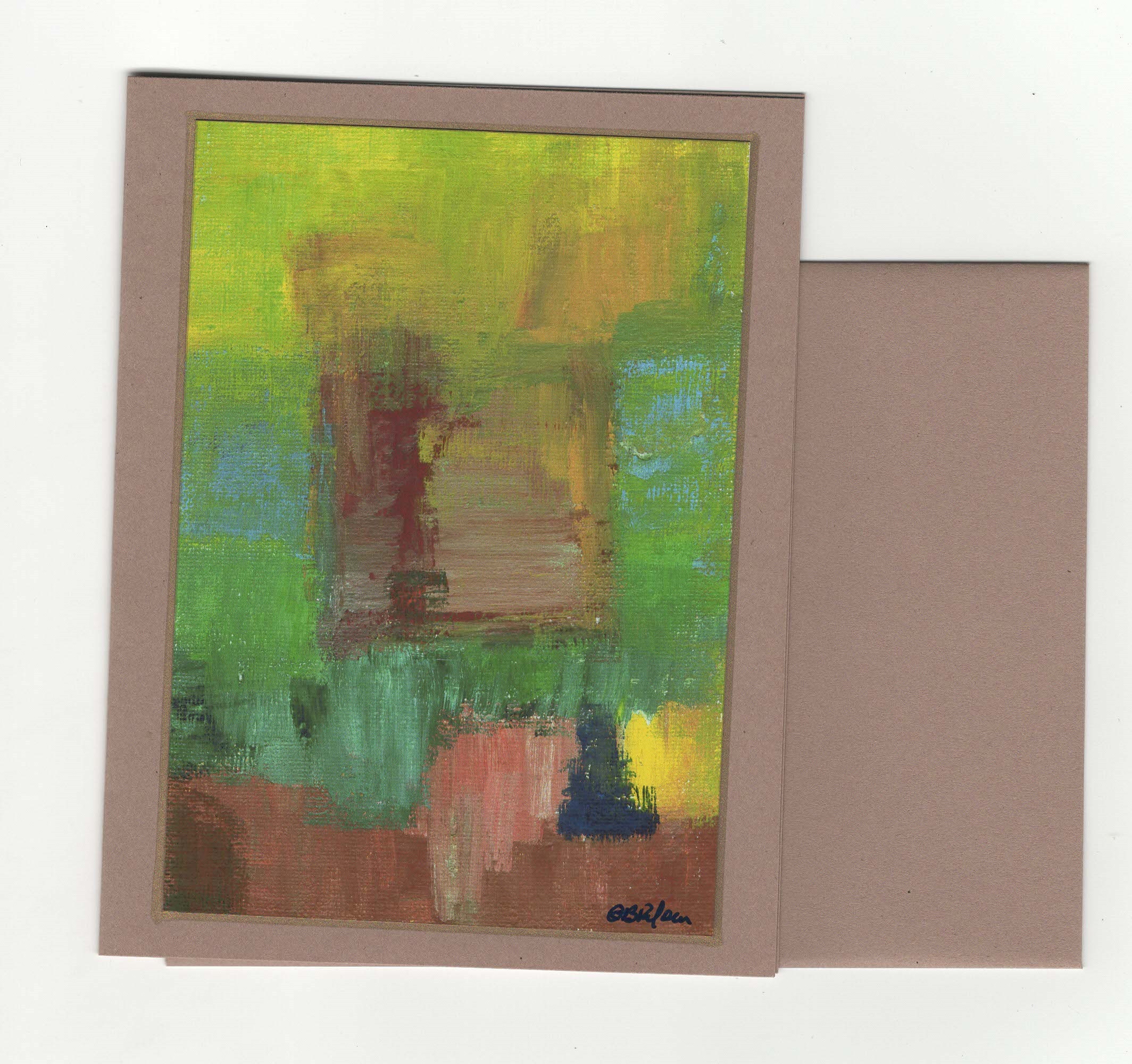 Abstract Number One Note Card - Etsy
