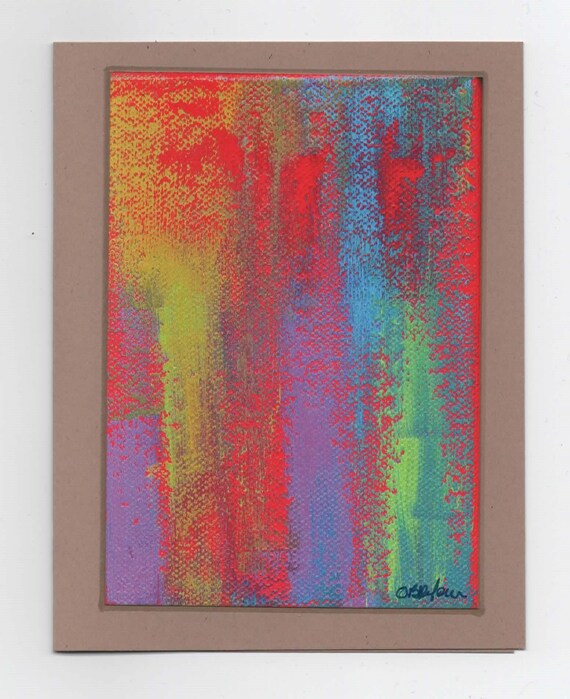 Untitled Abstract Art Note Card Stationery | Etsy