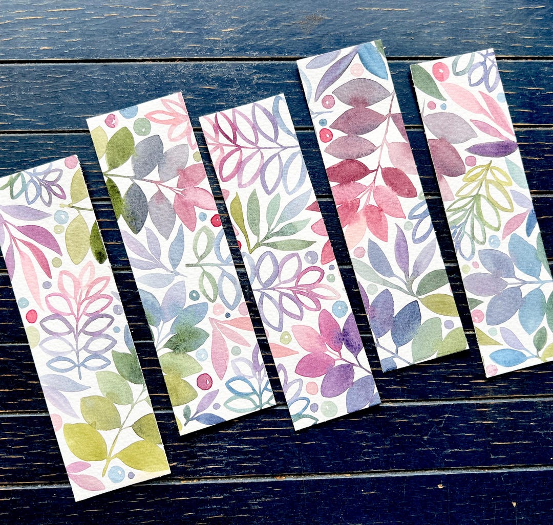 Hand Painted Bookmark - Original Art - Etsy