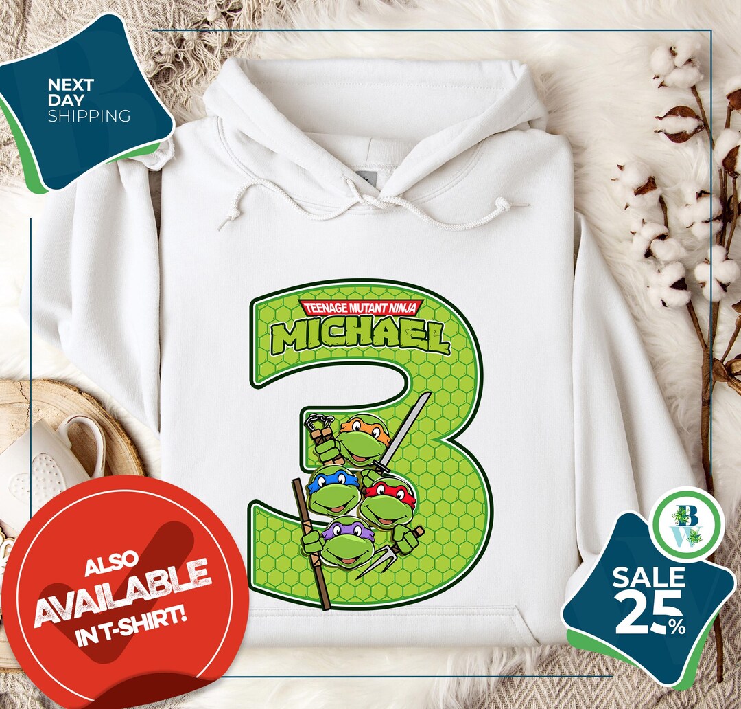 Turtles Pizza Birthday Boy Sweat | Turtles Matching | Custom Turtle ...