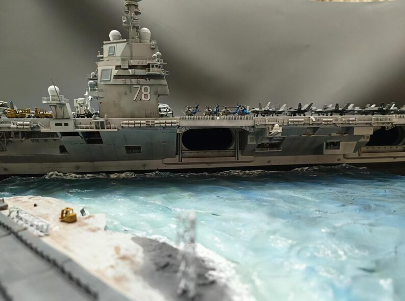 USS Gerald R. Ford Aircraft Carrier Model | 1:350 Scale Museum-grade - Etsy
