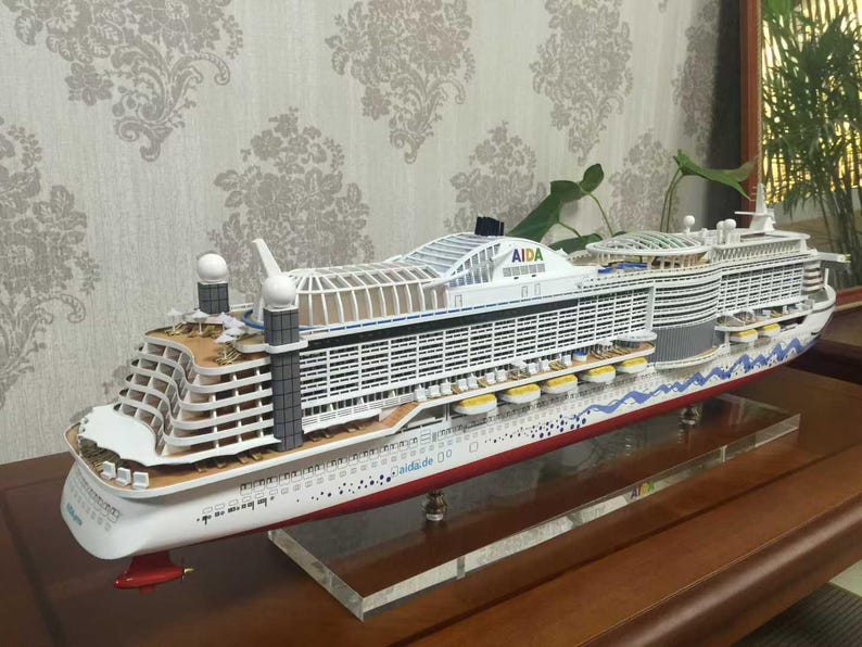 Maqueta del crucero AIDA Magic City / Réplica a escala 1:700 - Etsy España