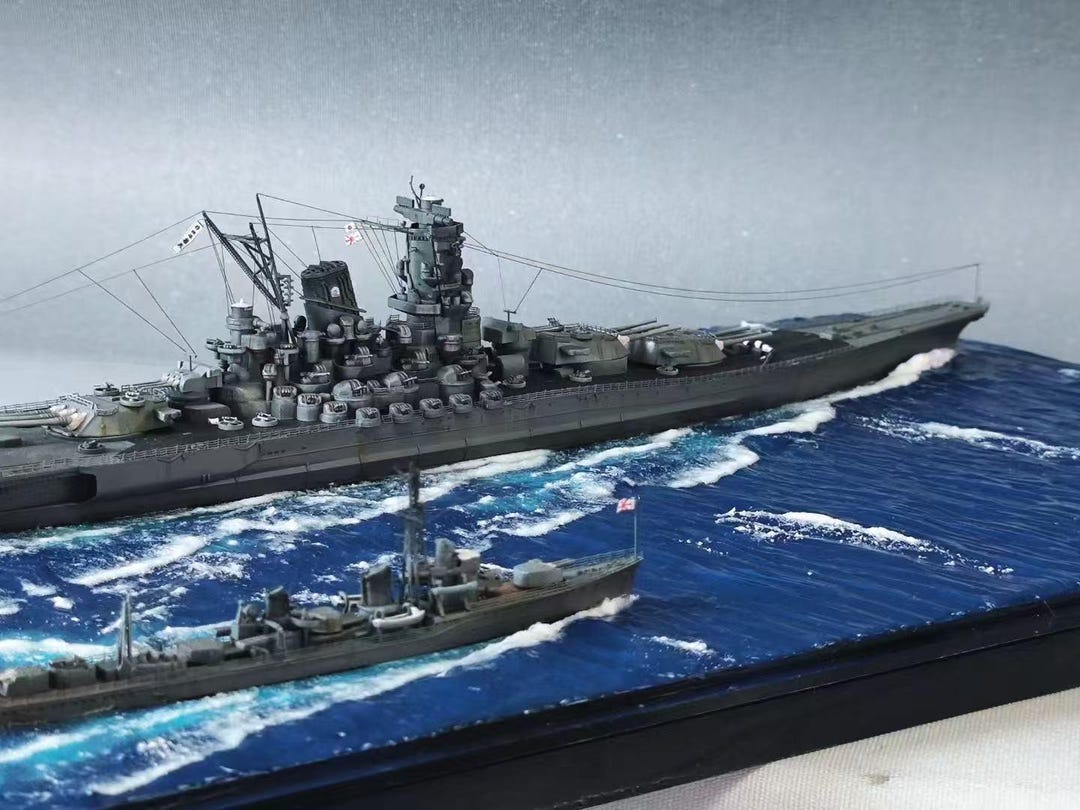 1:700 Scale Yamato Fleet Diorama Model, Highly Detailed, Secure ...