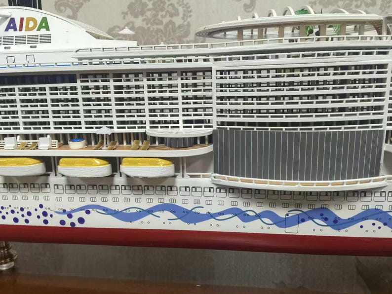 Maqueta del crucero AIDA Magic City / Réplica a escala 1:700 - Etsy España
