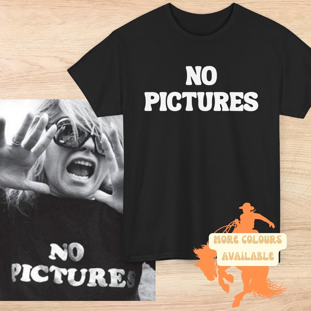Blondie Debbie Harry No Pictures Funny Band Slogan 70s Cool ...