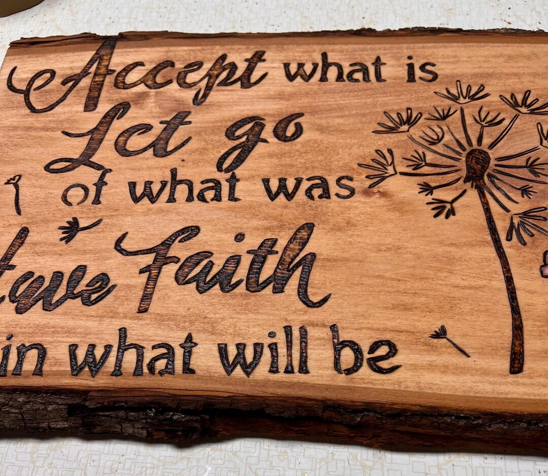 Accept What Is. Wood Burning - Etsy