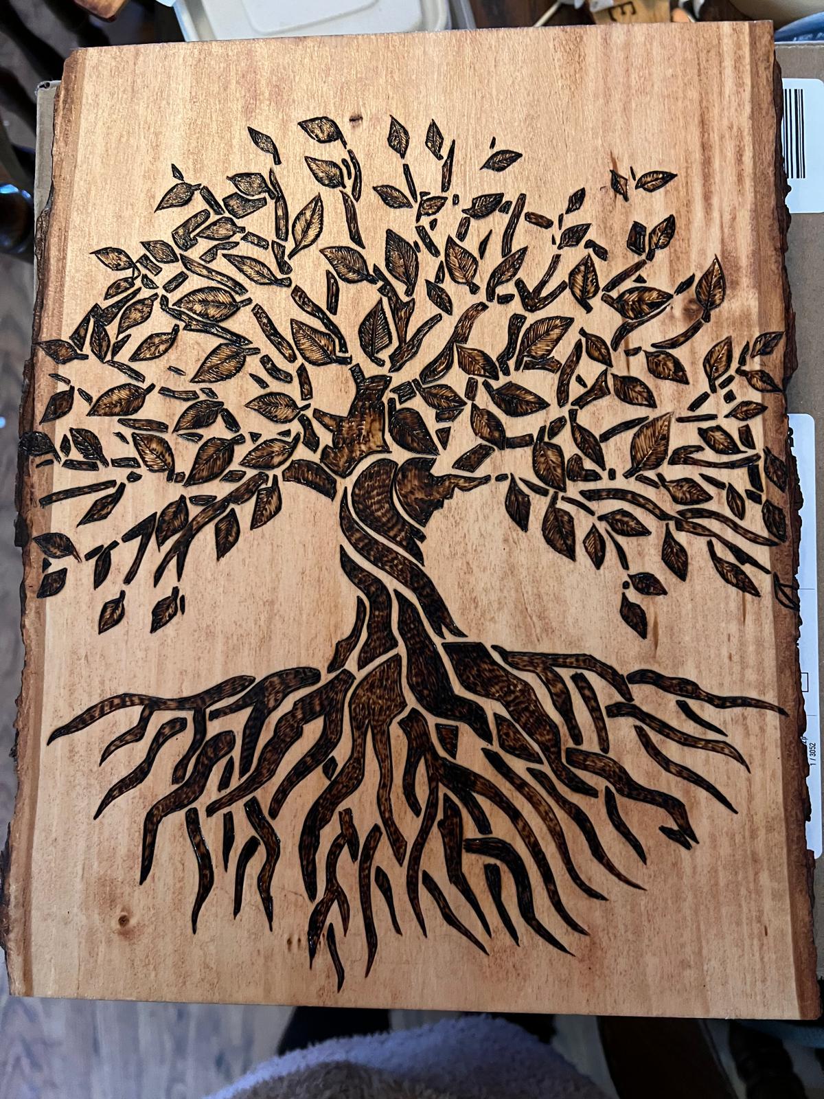 Hand Made Tree of Life- Wood Burning - Etsy