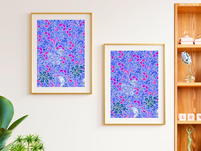 Malaysia Batik Art Printable Traditional Handcrafted Designs - Etsy