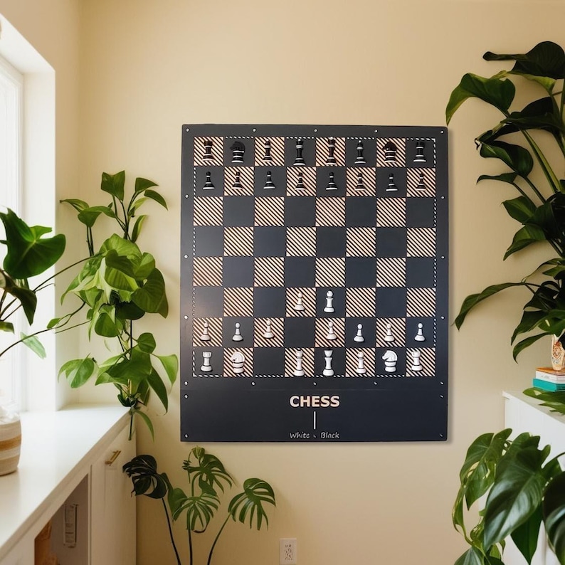 Giant Magnetic Wall Chess Board Magnetic Vertical Chess Set, Large ...