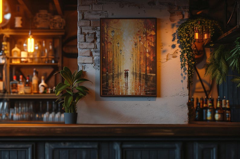 Fall Walkway Painting, Printable Wall Art, Digital Download, Home Decor ...