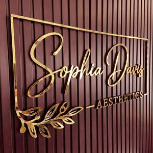 Laser Cut Logo Sign, Clinic Sign, Beauty Salon Sign, Mirror Acrylic ...