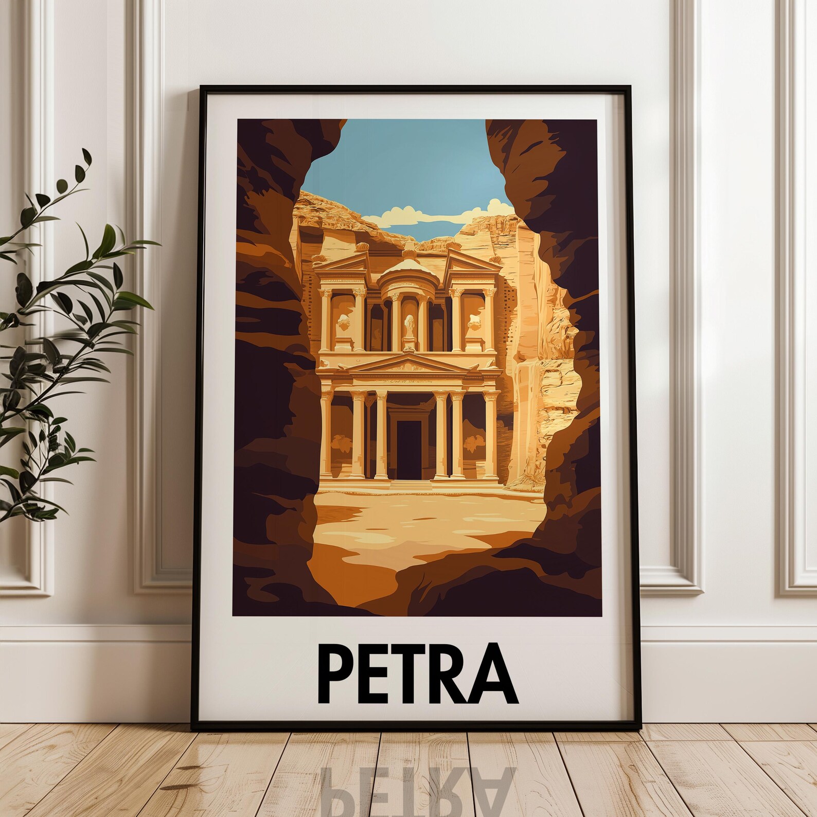 Petra Travel Poster: Jordan Art Print, Rose City Landmark - Etsy