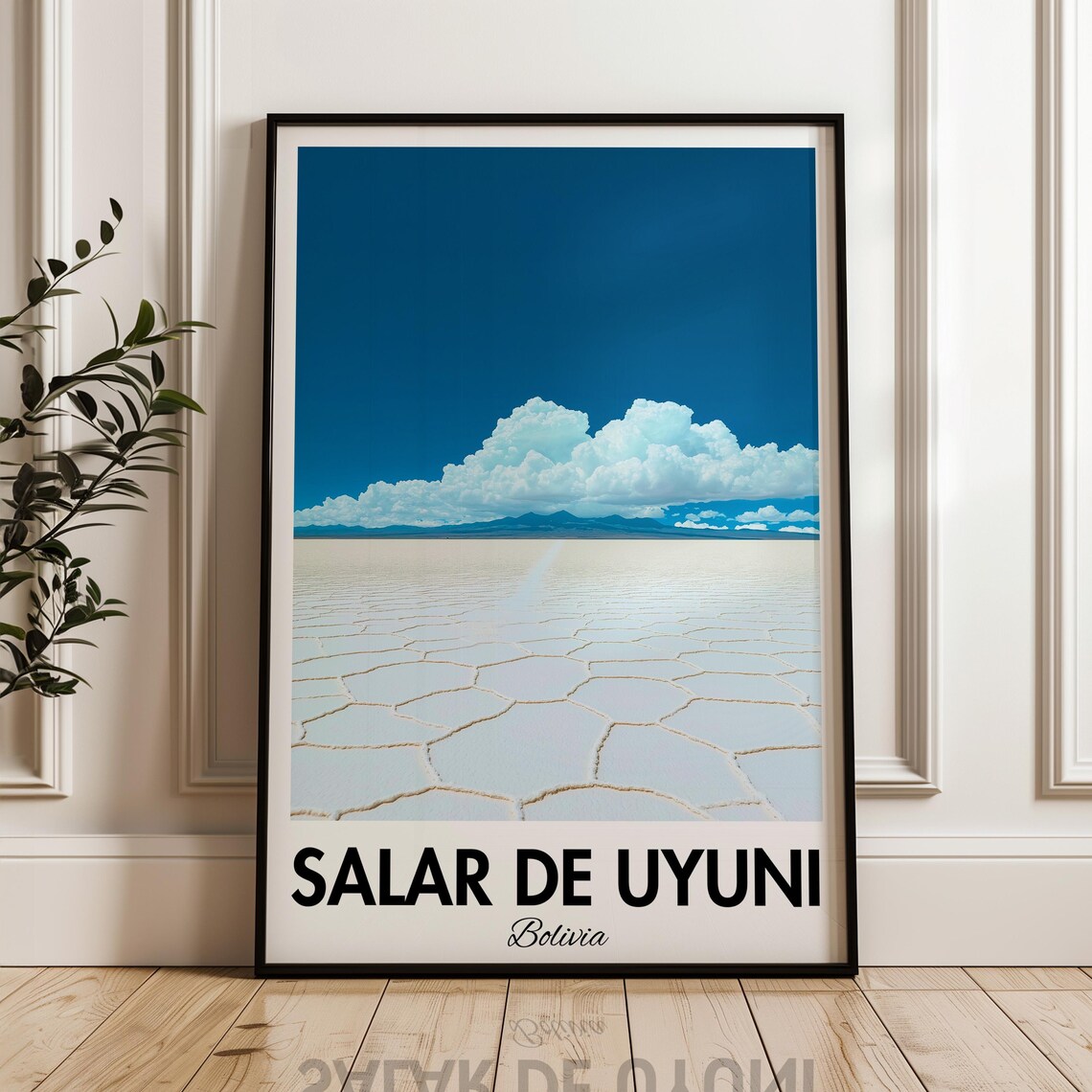 Salar De Uyuni Print, Bolivia Salt Flats Art, Uyuni Landscape Poster ...