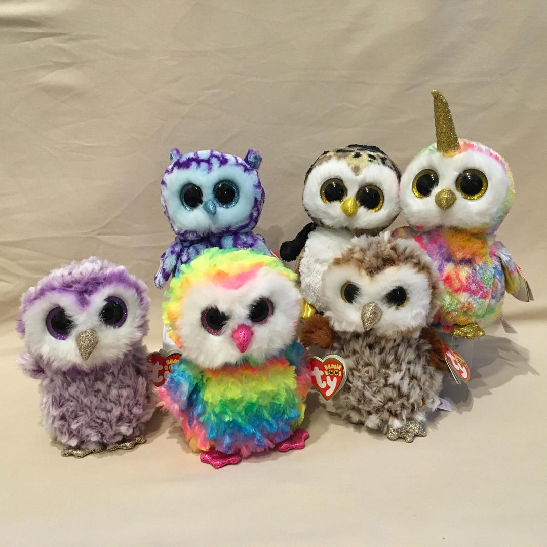 TY Beanie Boo Owls 6 - Etsy