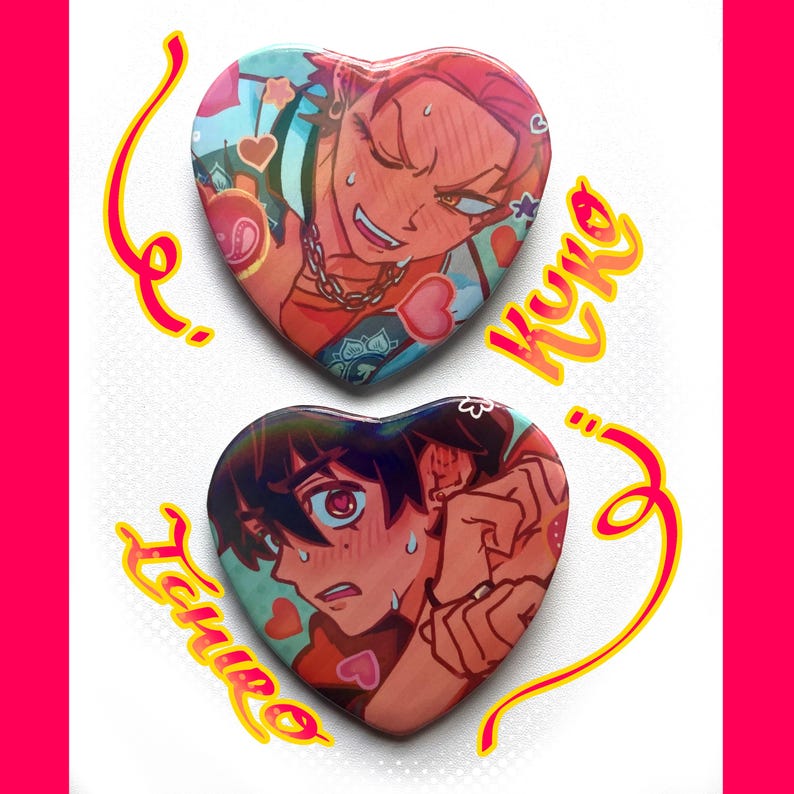 Hypnosis Mic Shinsei MCD Heart Pins - Etsy