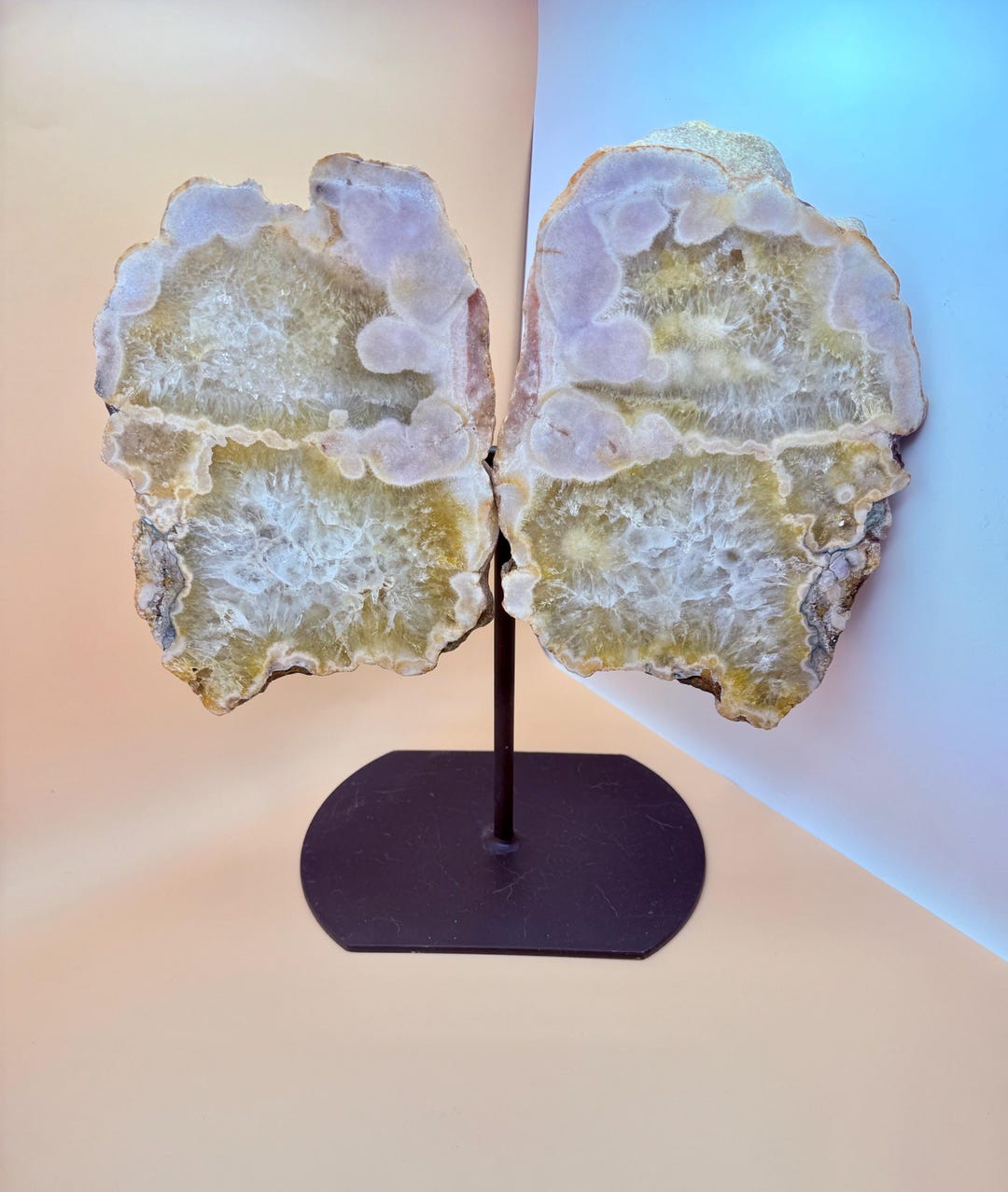 Pink Amethyst Crystal Wings W/ Custom Stand 9 Lbs Home Decor Crystal Slabs Geodes - Etsy