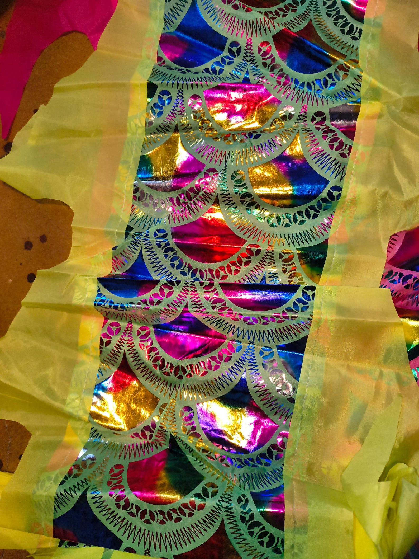 Big Dragon Streamer Giant Twirling Ribbon. Premade, Fiberglass Wand ...