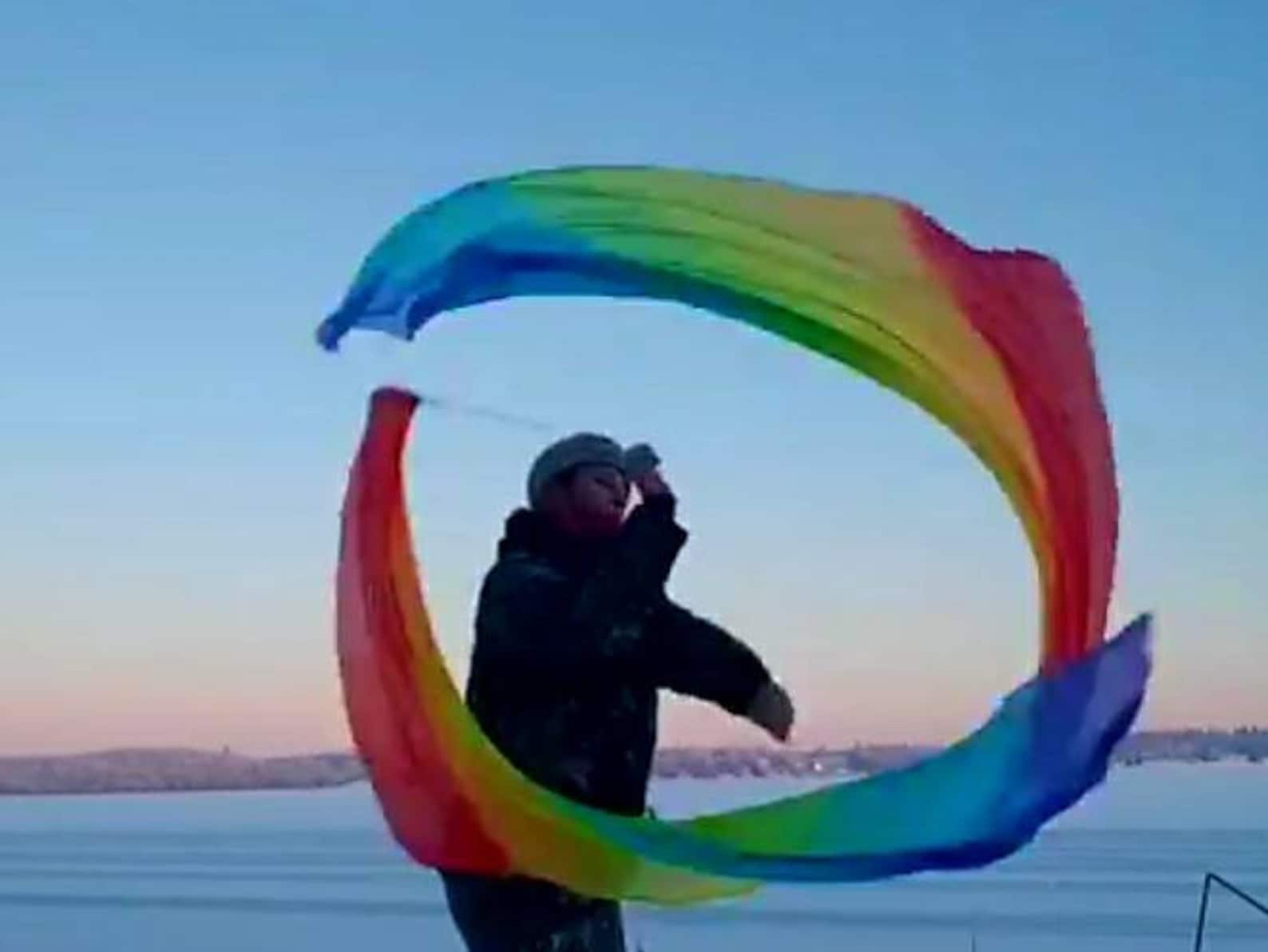 Silk Veil Poi Complete Set OR Silk Veil Poi Wick Covers PAIR | Etsy UK