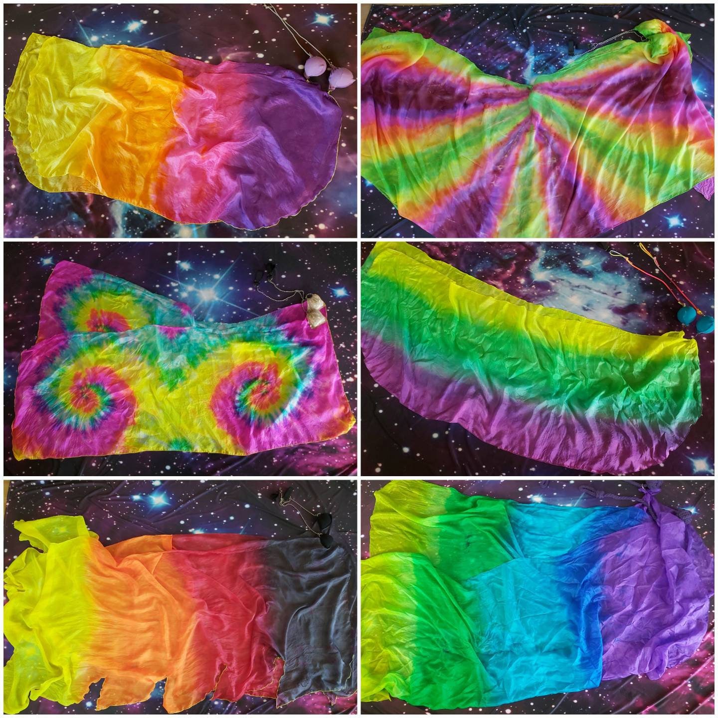 Silk Veil Poi Complete Set OR Silk Veil Poi Wick Covers PAIR | Etsy UK