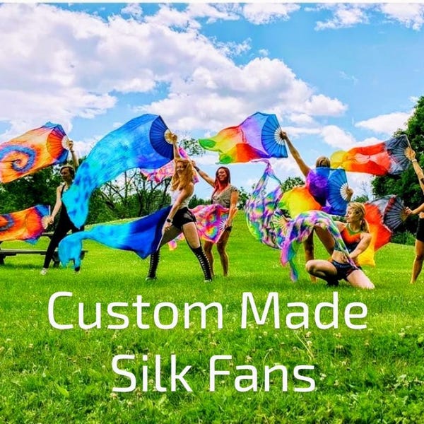 Silk Fan - Etsy