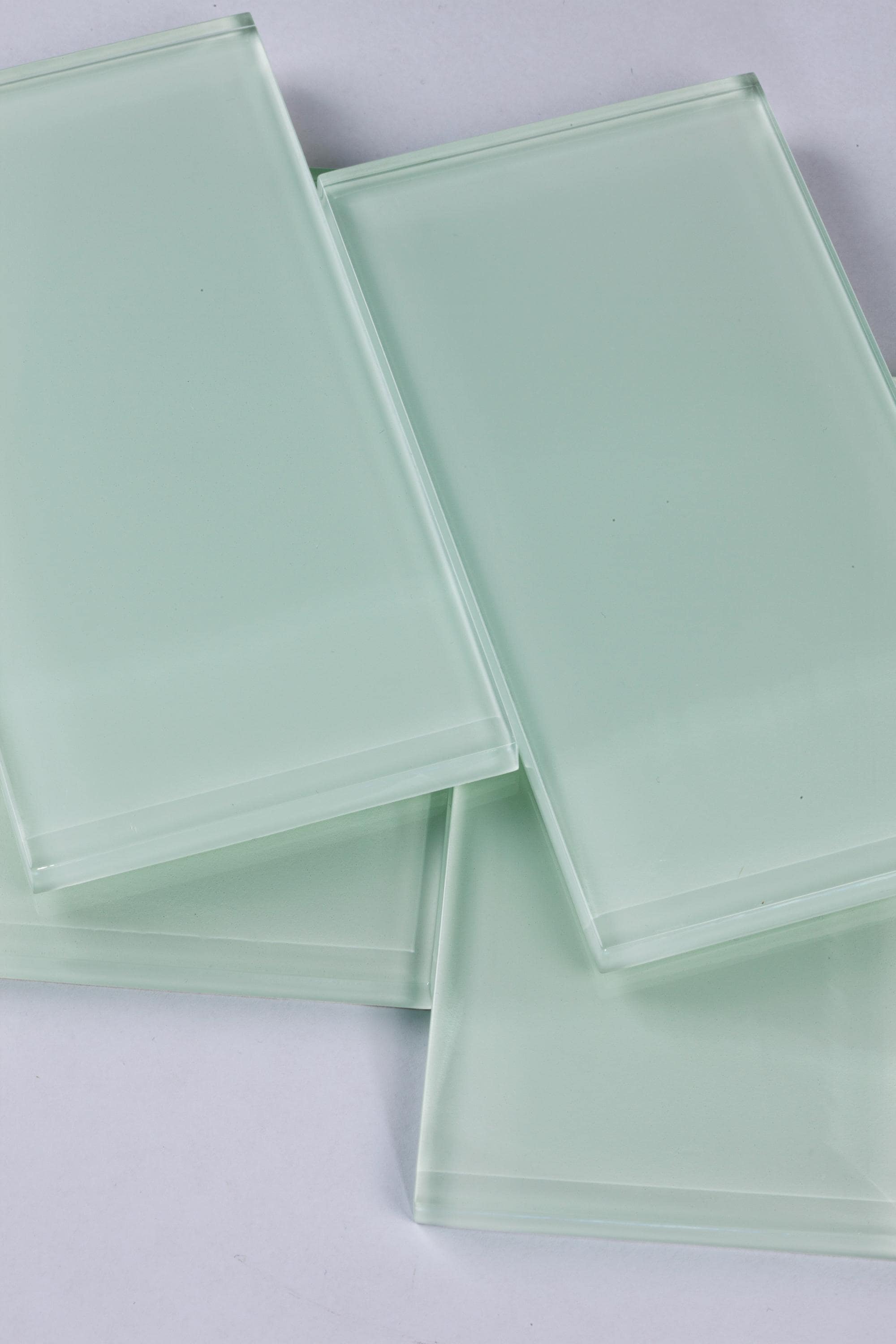 Arctic White Glass Subway Tile: 3x6 Backsplash Bathroom Tile - Etsy