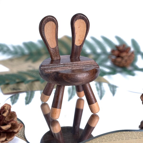 Wooden Bunny Stand - Etsy