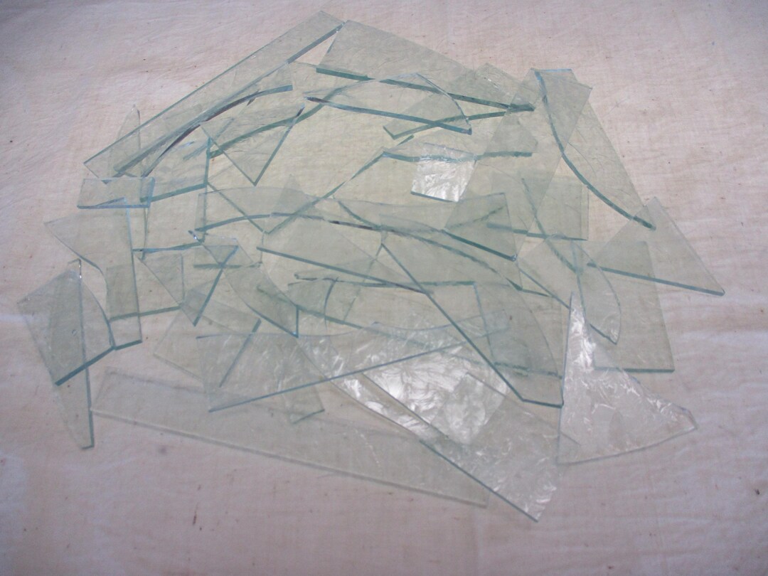 500g Scrap Clear Translucent Glue Chip Glass Suitable for Glass Crafts ...