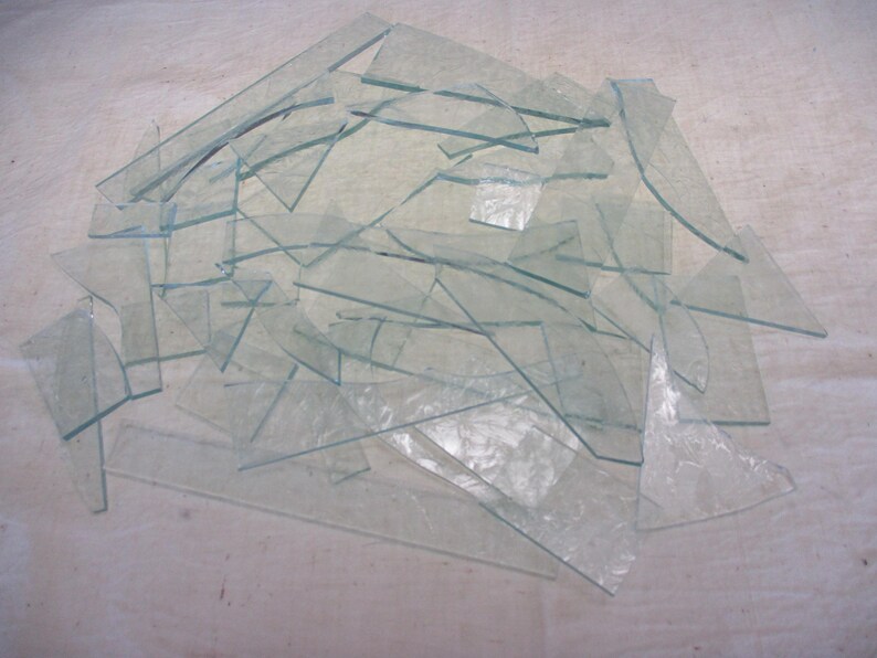 500g Scrap Clear Translucent Glue Chip Glass Suitable for Glass Crafts ...