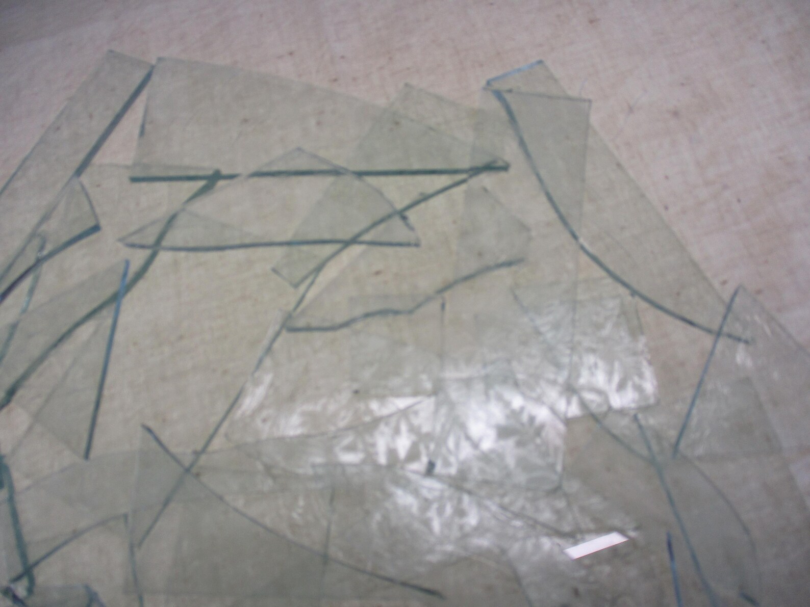 500g Scrap Clear Translucent Glue Chip Glass Suitable for Glass Crafts ...