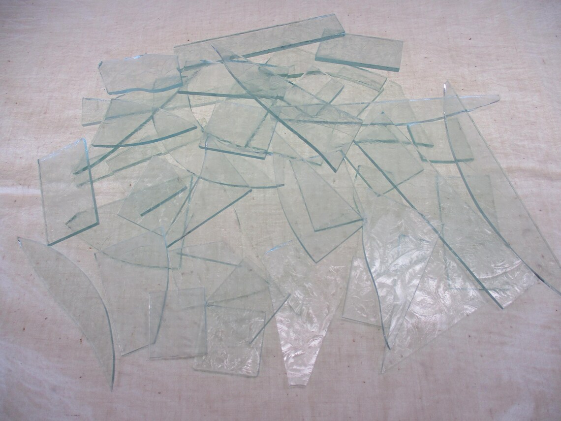 500g Scrap Clear Translucent Glue Chip Glass Suitable for Glass Crafts ...