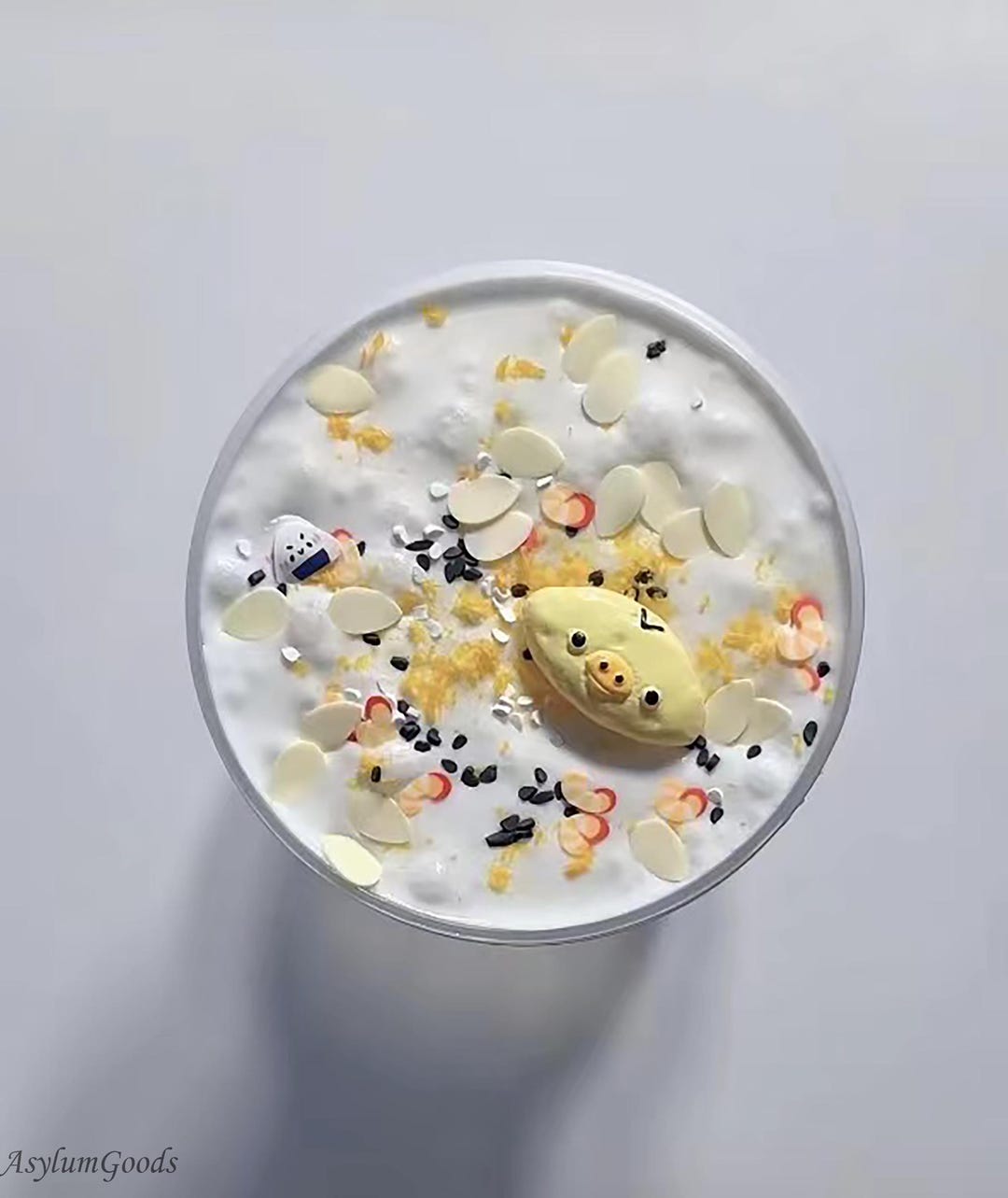 Bird Slime,white Slime,stuffing Slime,stress Relief Slime,fluffy Slime ...