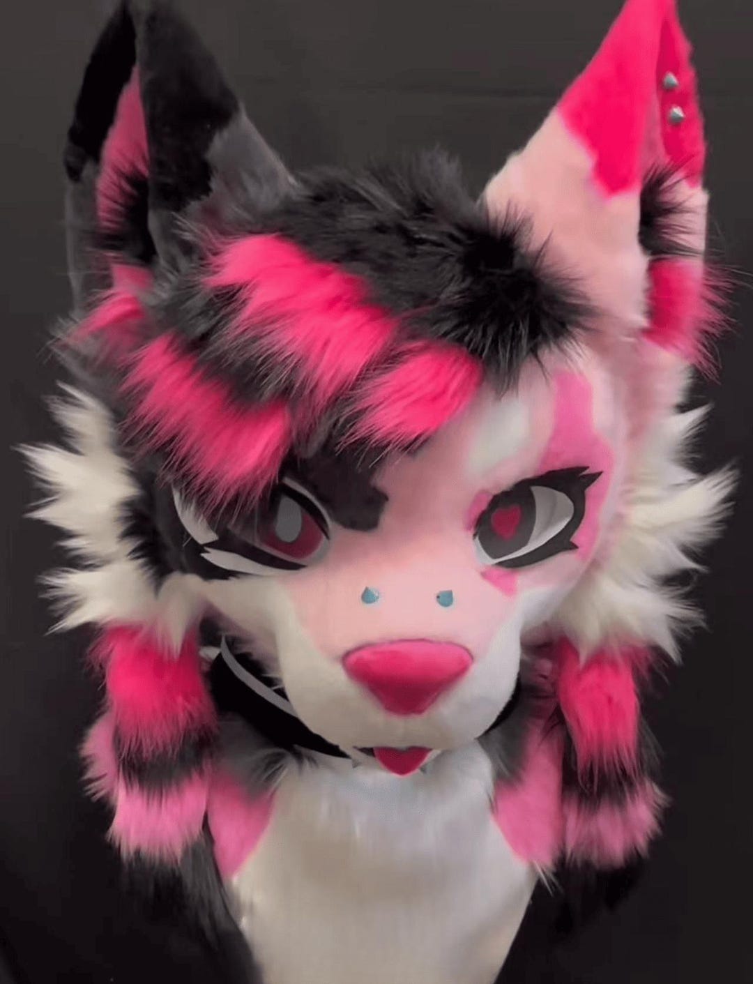Pink Enchanting Puppy Fursuit Head,cosplay Kenomo Furhead,theme Party ...