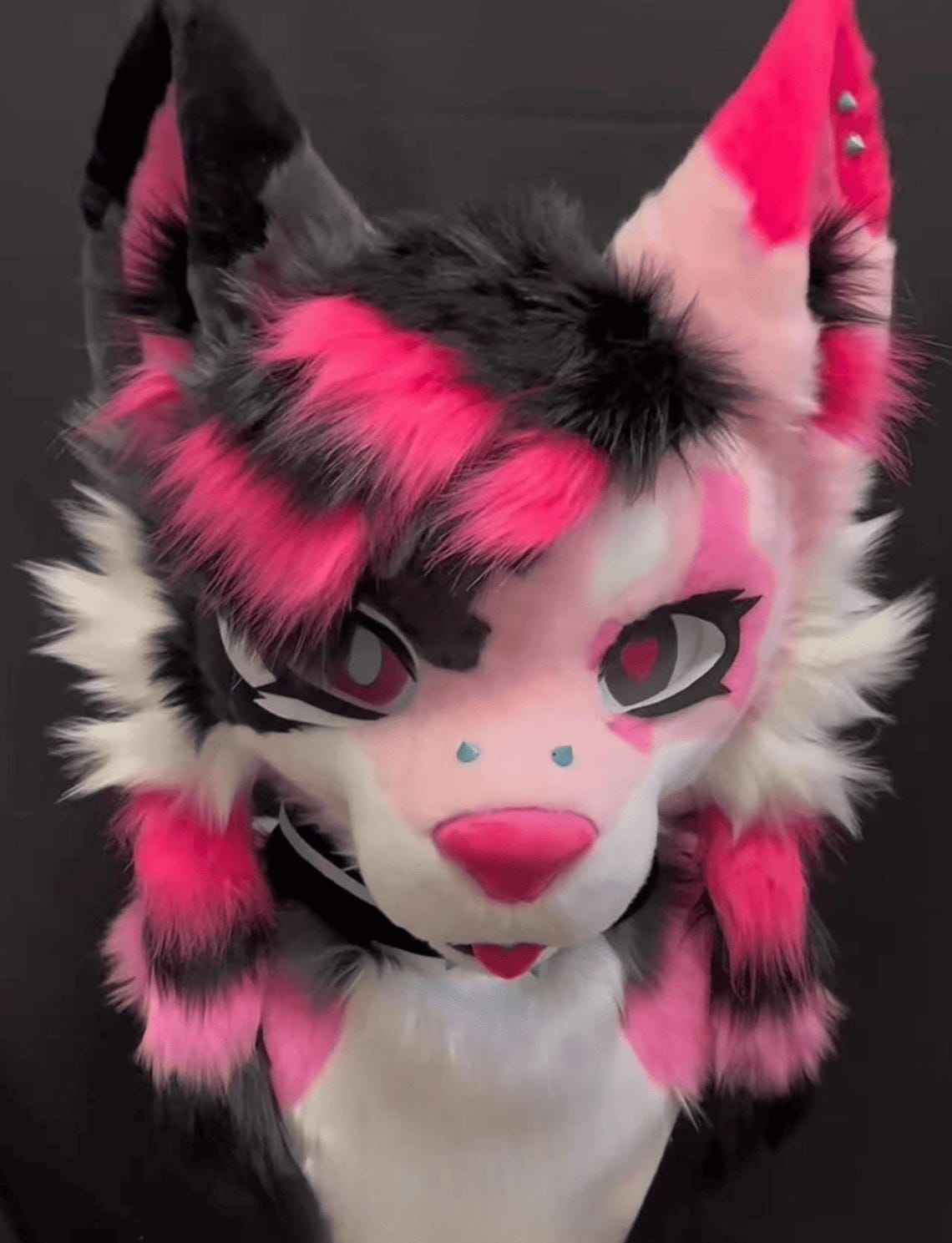 Pink Enchanting Puppy Fursuit Head,cosplay Kenomo Furhead,theme Party ...