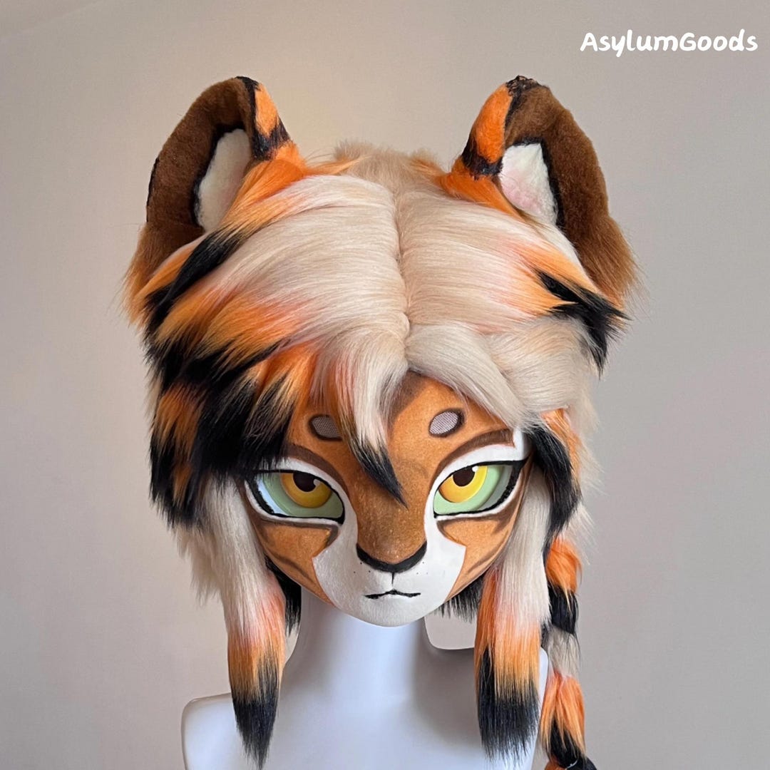 Fursuit Head,cosplay Kigurumi Furhead,kenomo Theme Party,furry Fursona ...