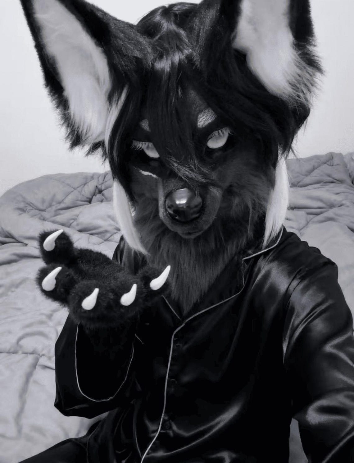 Assassin Wolf Full Body Suit,cosplay Kenomo Furhead,theme Party,furry ...