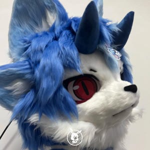 Blue Devil Dogs Fursuit Head,cosplay Kigurumi Furhead,kenomo Theme ...