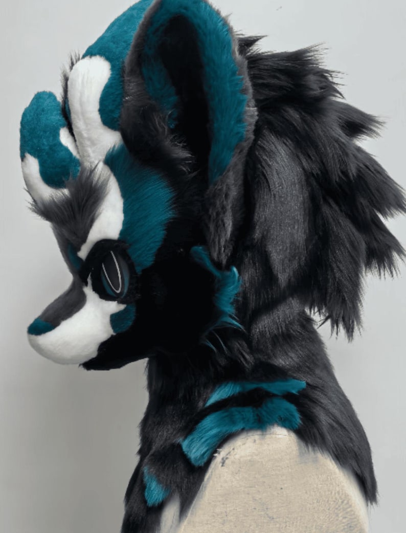 Death's Herald Fursuit Head,cosplay Kenomo Furhead,theme Party,furry ...