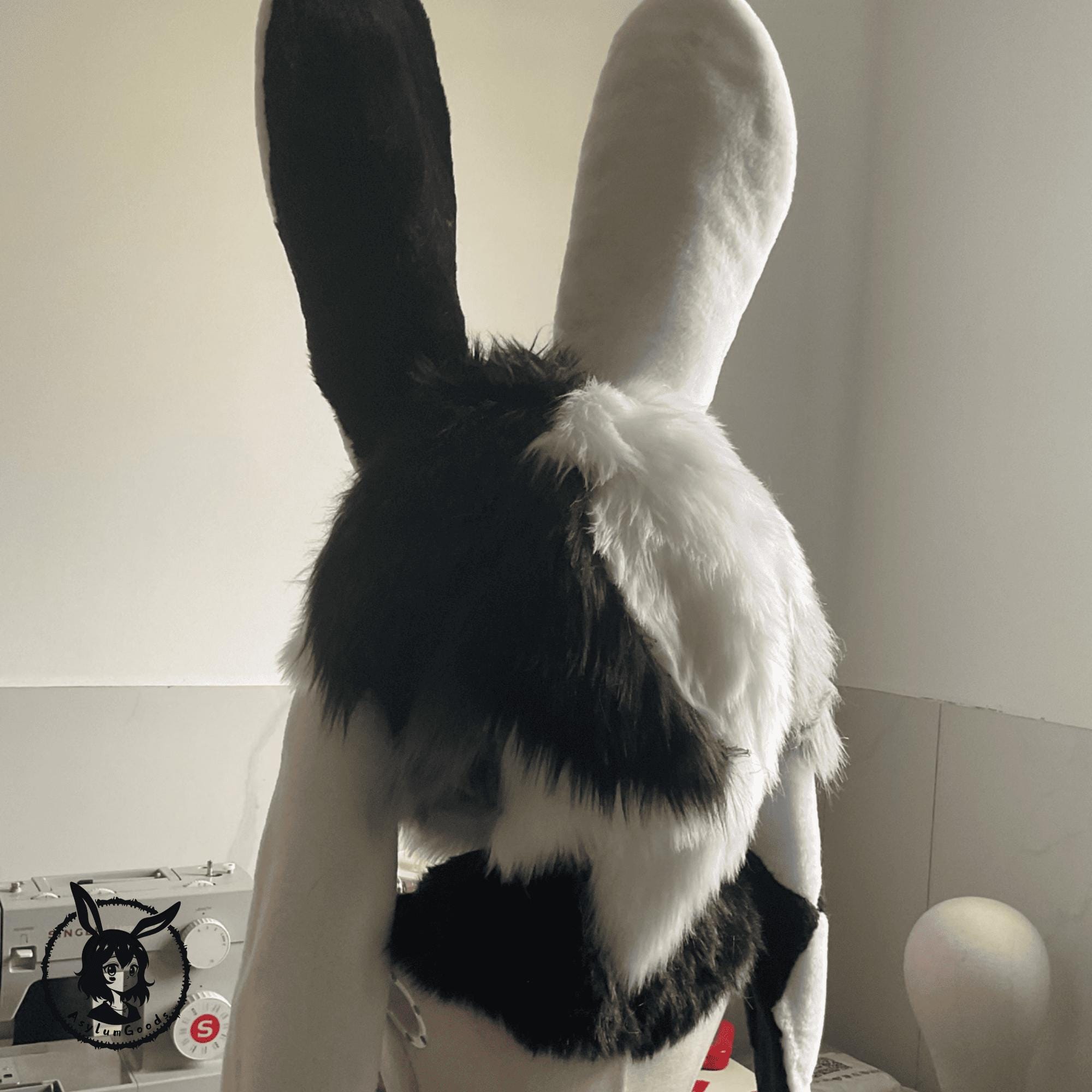 Crown Queen Rabbit Furry Head,cosplay Kenomo Fursuit Head,theme Party ...