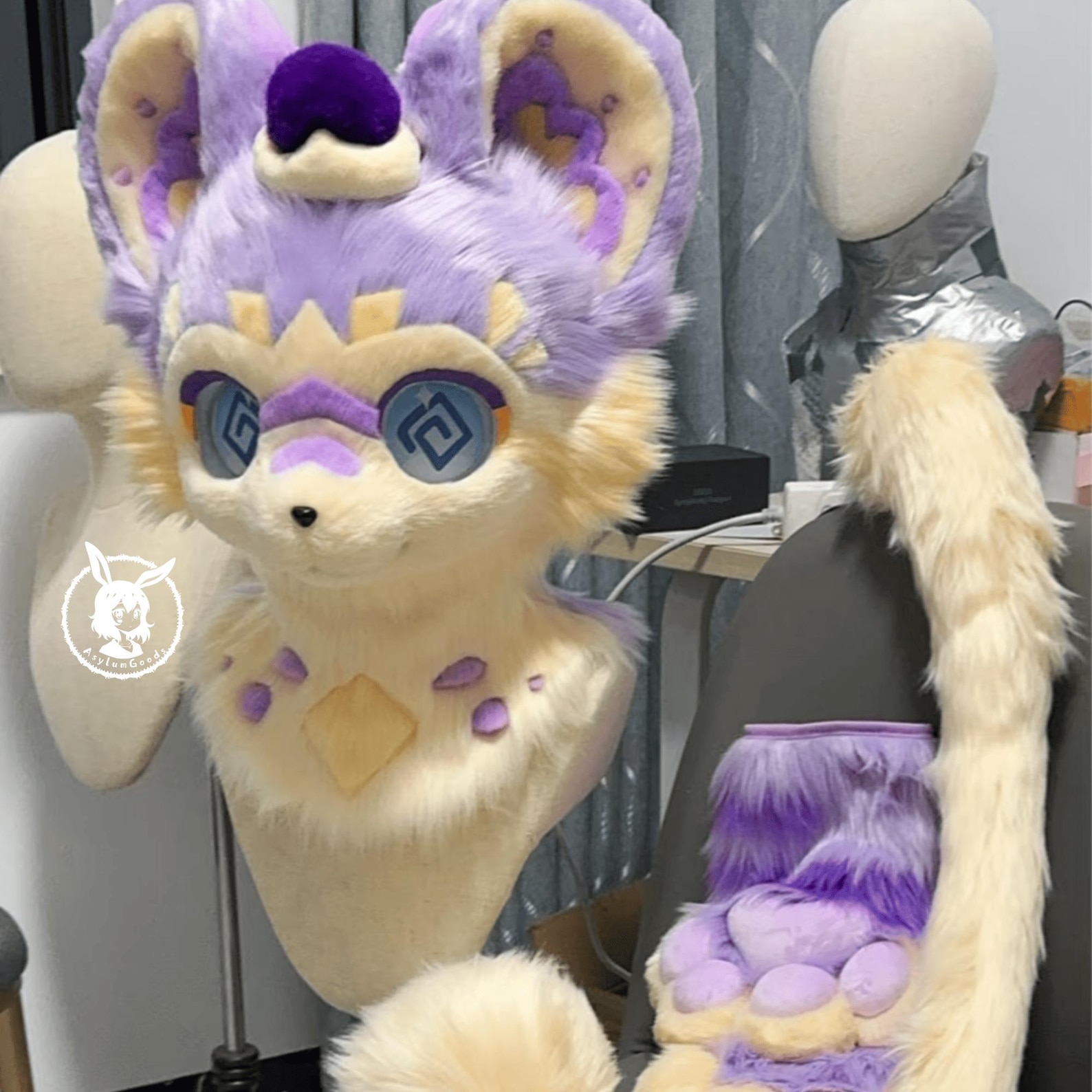 Poison Cake Bear Fursuit Head,cosplay Kenomo Furhead,theme Party,furry ...