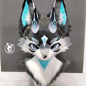 Blue Magic Wolf King Fursuit Head,cosplay Kenomo Furhead,theme Party ...