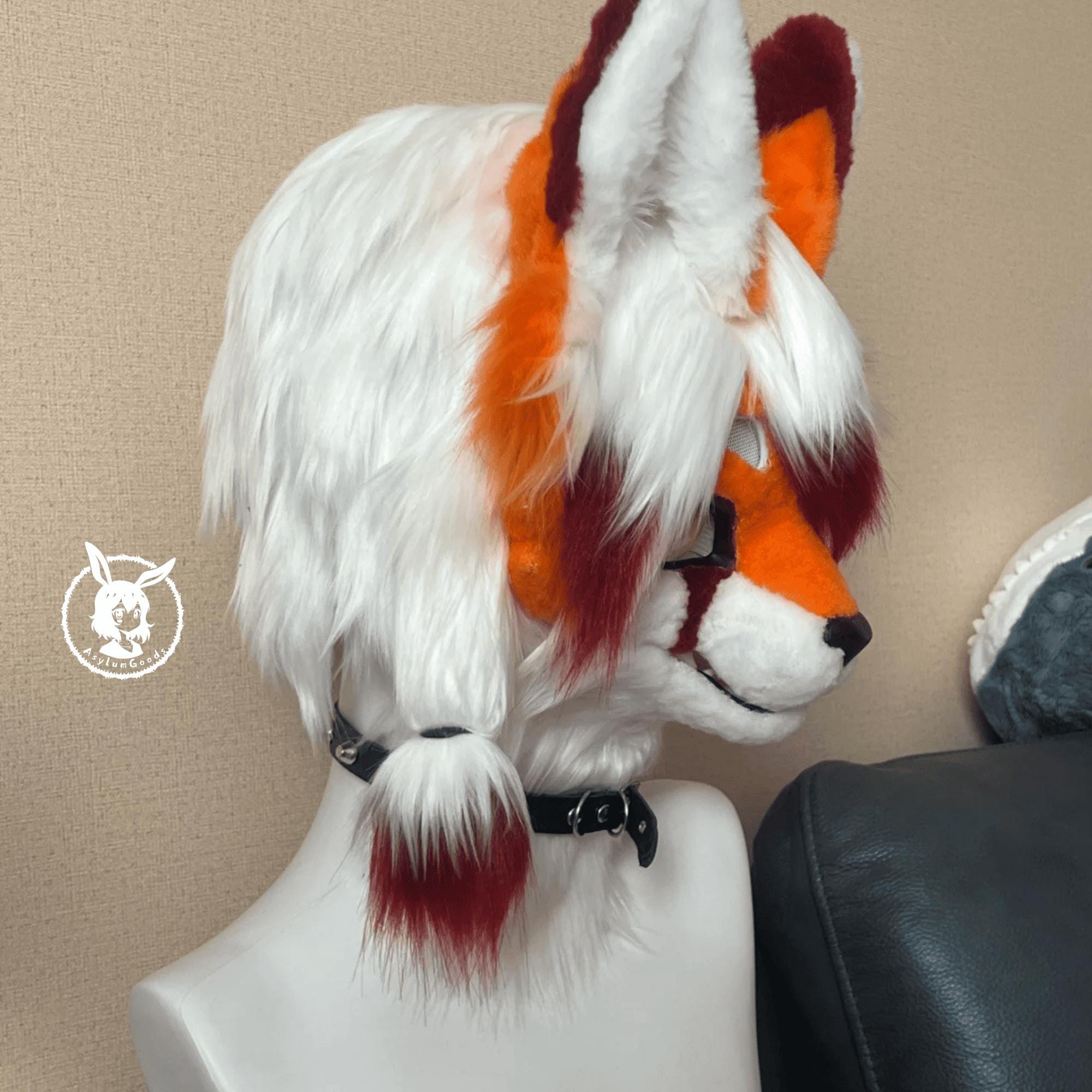 Autumn Maple Fox Furry Head,cosplay Kenomo Fursuit Head,theme Party ...